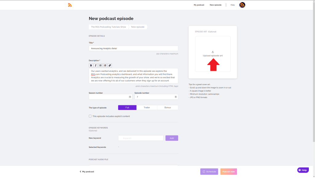 How to Add Custom Cover Art to Your Podcast Episode | RSS.com Blog ...