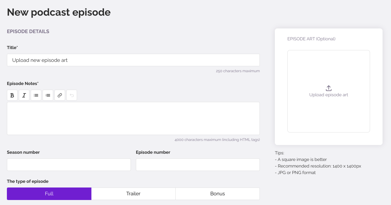 How to Add Custom Episode Art to Your Podcast Episode | RSS.com Podcast ...