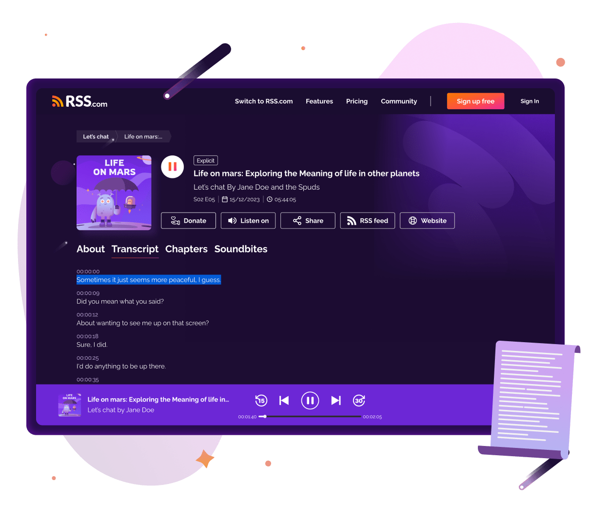 Podcast Transcripts | RSS.com